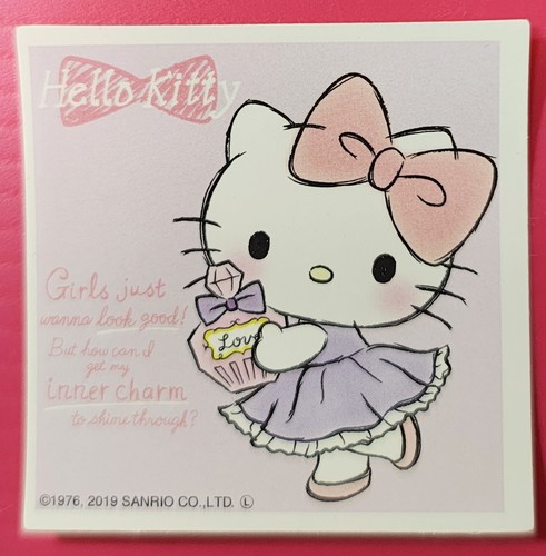 🎀HELLO KITTY Perfume Diecut Sticker Limited Edition🎀 | eBay