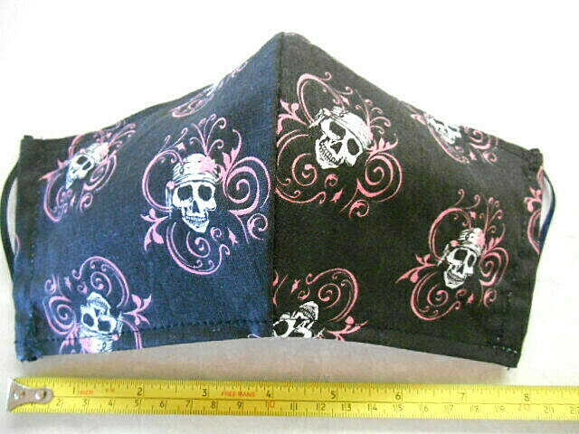 Handmade Fancy Female Pirate 100% Cotton Face Mask Adult Size USA | eBay