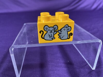 Lego Duplo Yellow Mice Brick 2 Mice | eBay
