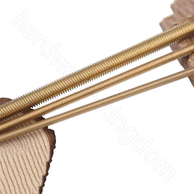 Full Threaded Rod Solid Brass Allthread Stud M2 M2.5 M3 M4 M5 M6 M8 M10 ...