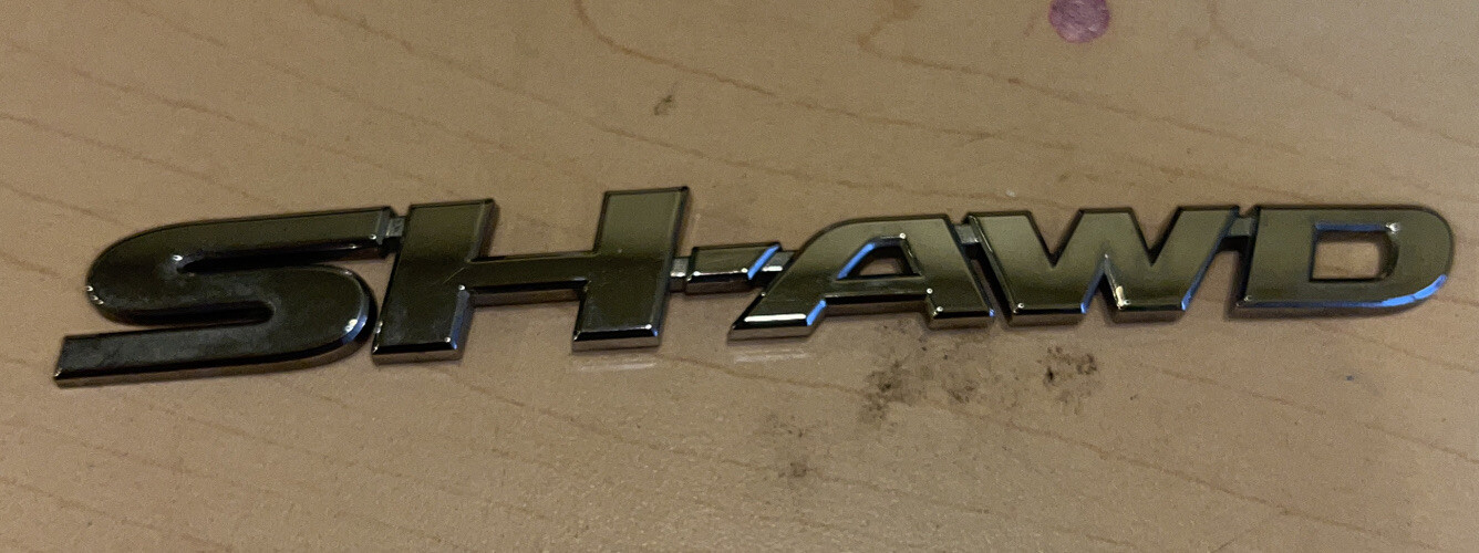 2007-2012 Acura RDX SH-AWD Emblem Logo Letters Badge Gate Rear Chrome ...