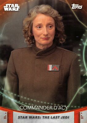 Women of Star Wars (2020) ORANGE PARALLEL BASE Card #18 / COMMANDER D ...