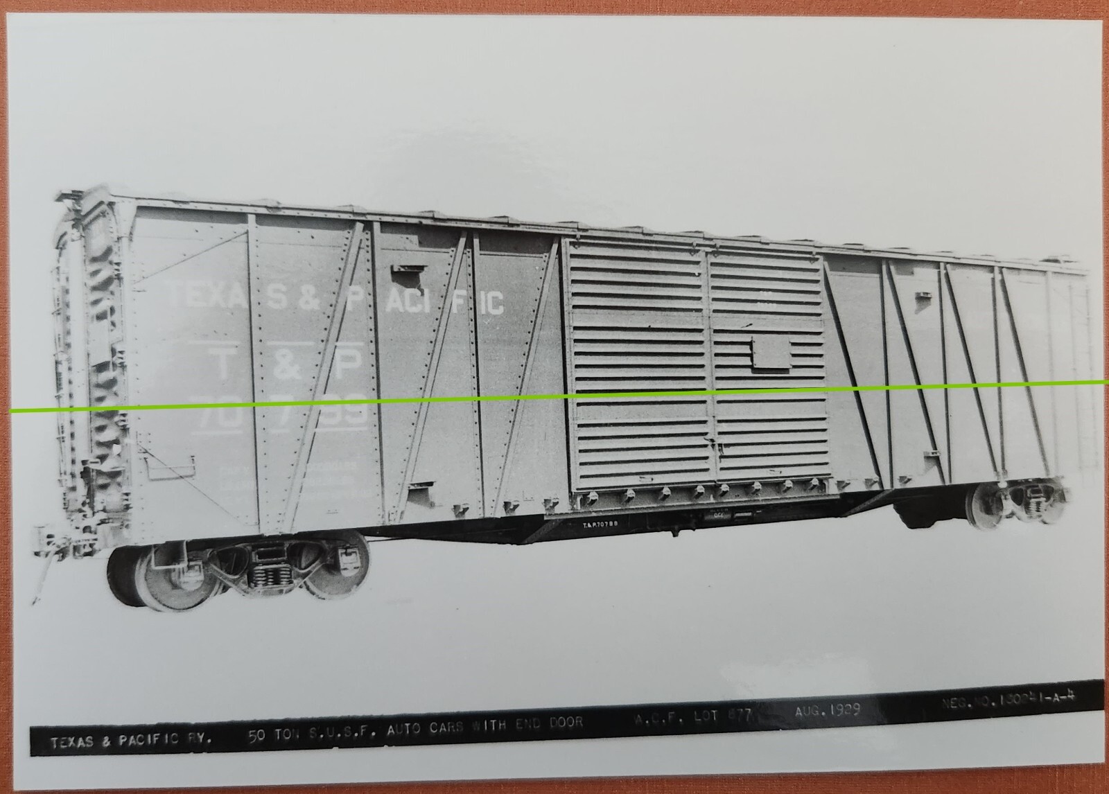 Photo Texas & Pacific (T&P) 50Ft DD Boxcar 70799 3.5" x 5" 1929 -S32 | eBay