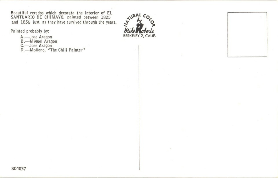 Beautiful Reredos Decorating The El Santuario de Chimayo, New Mexico ...