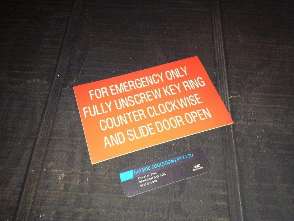 SLIDE DOOR EMERGENCY RELEASE STICKER | eBay