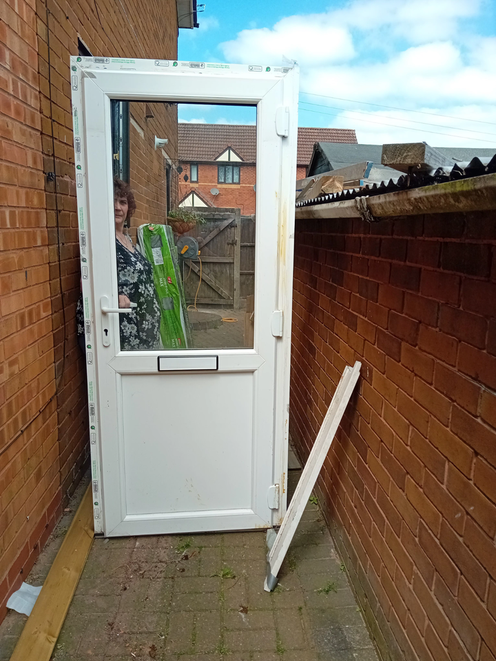 LINEAR 70mm A RATED UPVC BACK DOOR - MADE TO MEASURE - WHITE | eBay UK