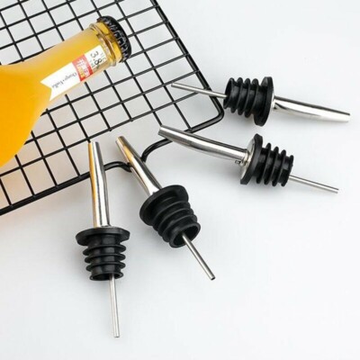 24 Pcs steel Metal Speed Pourer barware alcohol cocktail whiskey spirit ...