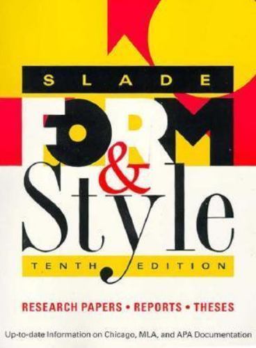 Form and Style Modern Language Association of America Update : Research ...