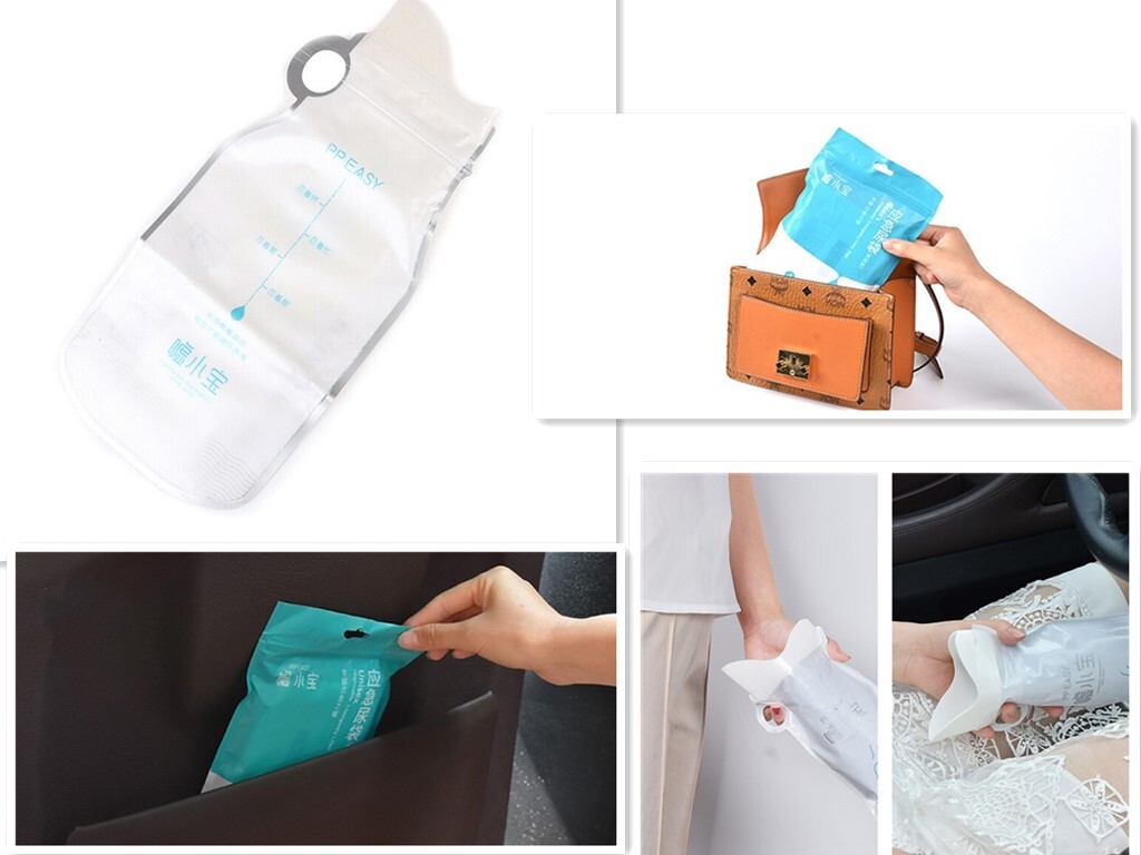 4 pcs 700ml Disposable Emergency Pee Bag Unisex Toilet Car Urine Bag | eBay