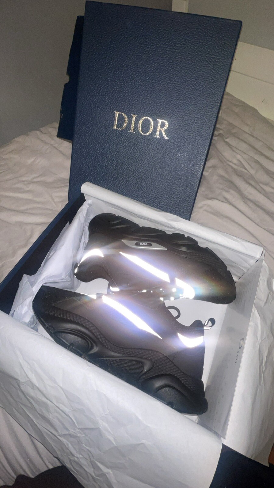 Size 9.5 - Dior B22 Black Reflective for sale online | eBay