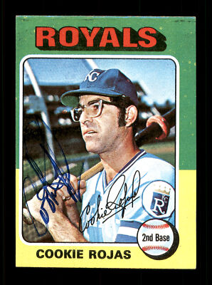 Cookie Rojas Auto Autographed 1975 Topps Mini Card #169 Royals 168603 ...