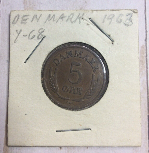 1963 Denmark 5 Ore Coin | eBay