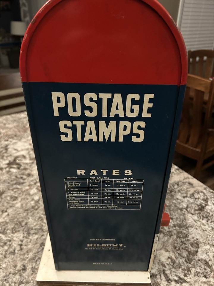 Vintage Postage Stamp Dispenser Dispensing Machine U.S. Post Office ...