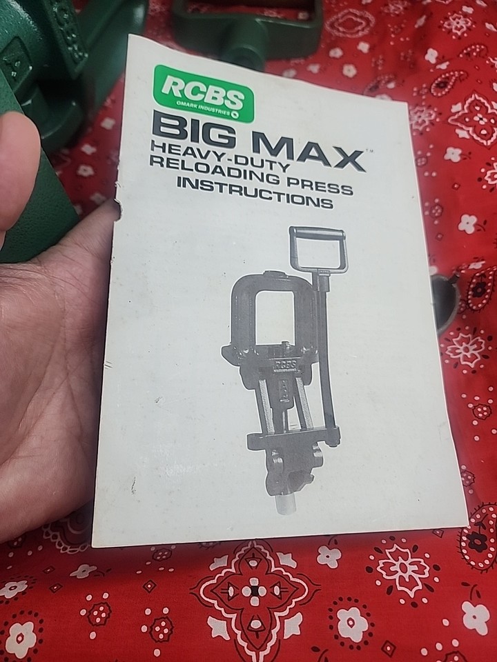 RCBS BIG MAX A4 RELOADING PRESS W/ HARD TO FIND MULTIPLE UNIVERSAL SHELL HOLDER | eBay