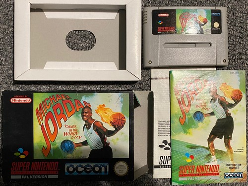 MICHAEL JORDAN-CHAOS IN THE WINDY CITY SUPER NINTENDO/SNES GAME ULTRA ...