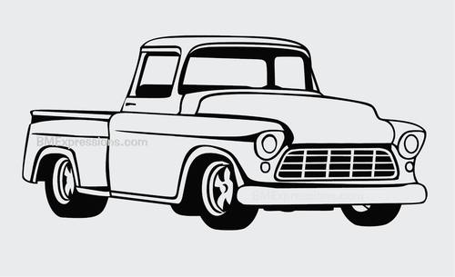 55 Chevy Logos Coloring Pages