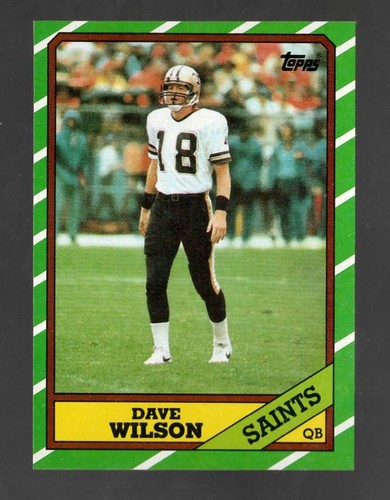 1986 Topps Dave Wilson New Orleans Saints #340 Near Mint or Better | eBay