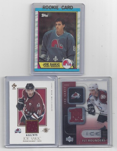 JOE SAKIC ROOKIE CARD, AND JERSEY CARD LOT #2 | eBay