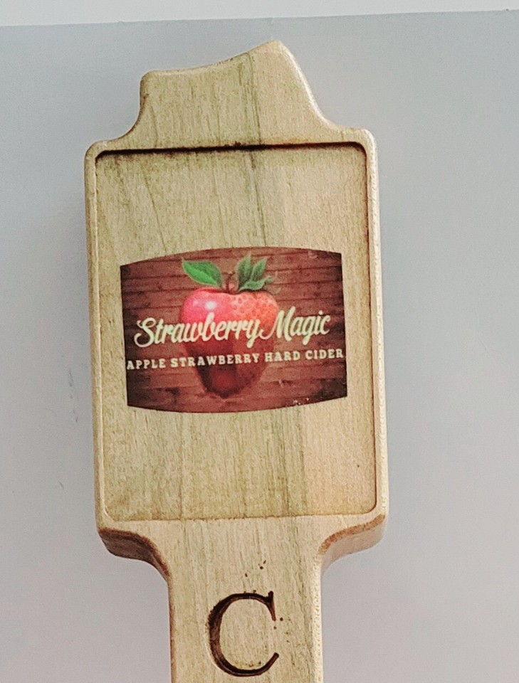 Strawberry Magic Cavalier Hard Cider beer tap handle | eBay