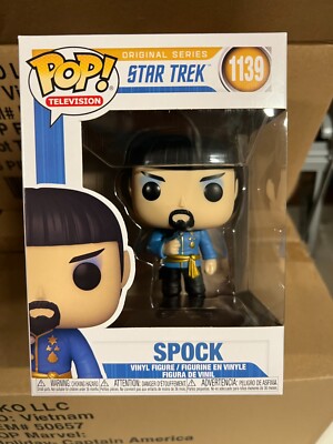 SPOCK STAR TREK MIRROR MIRROR FUNKO POP! TELEVISION VINYL FIGURE #1139 ...