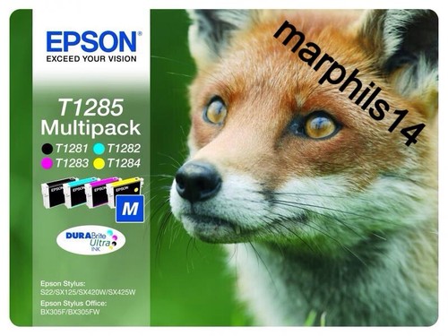 ORIGINAL EPSON T1285 Ink Cartridges T1281, T1282, T1283, T1284 Genuine ...