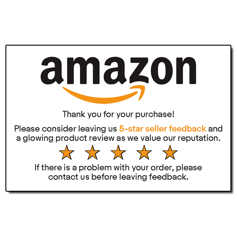 Amazon Thank You Cards - 300gsm Uncoated Card - Satisfaction and ...