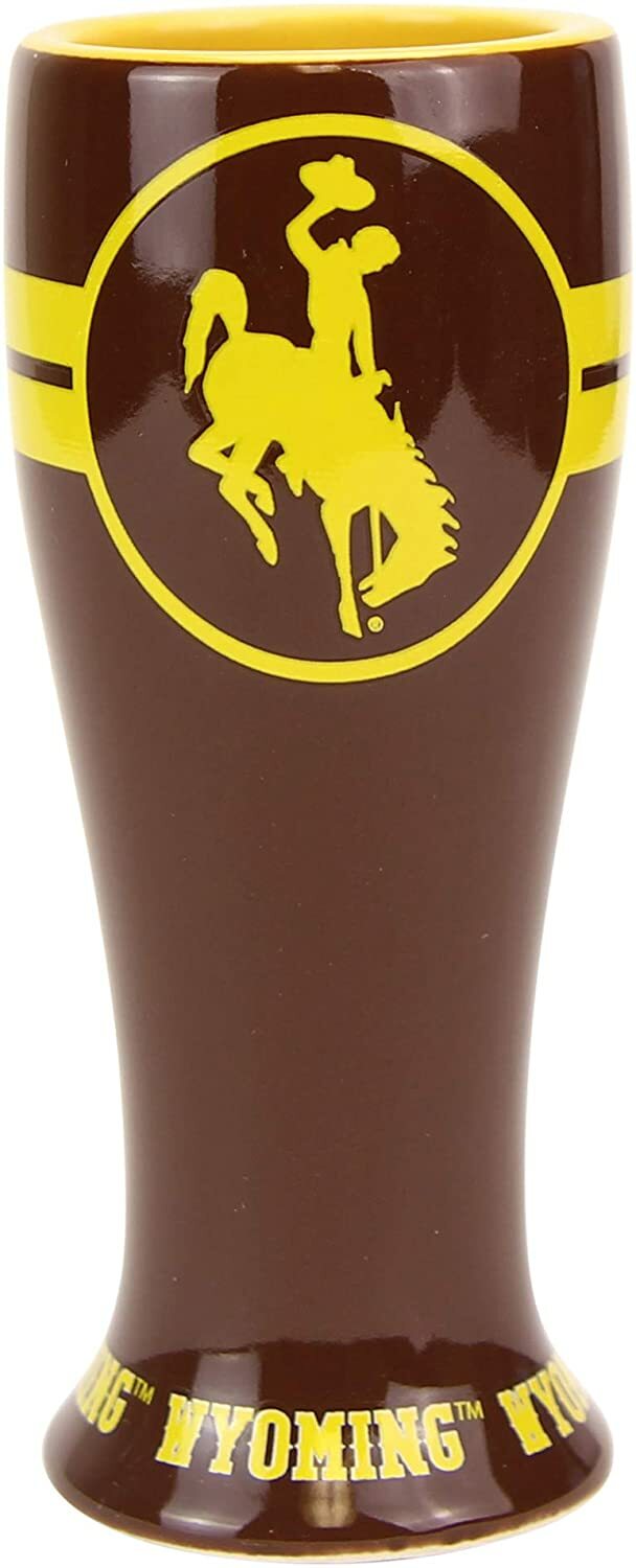 WYOMING COWBOYS CERAMIC COLLECTIBLE SHOT GLASS PILSNER STYLE 2.5 OZ | eBay