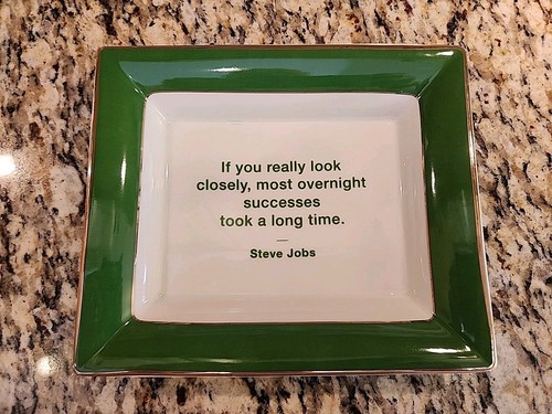 Gump’s San Francisco Repartee Porcelain Trinket Tray - Steve Jobs 6.5x7 ...