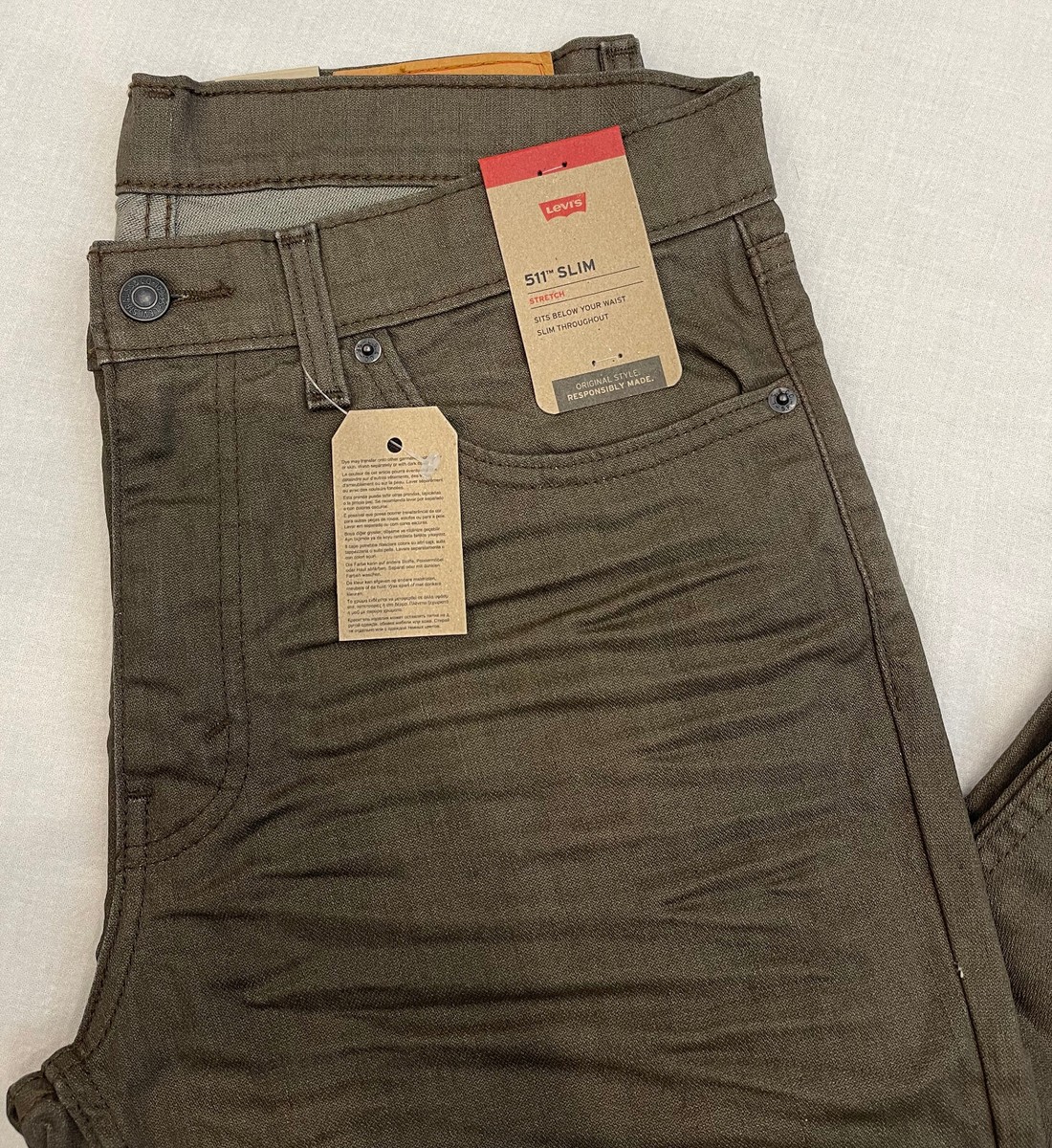 Levis 511 Slim Fit Stretch Mens Jeans 30,32,33,34,36,38 #2273