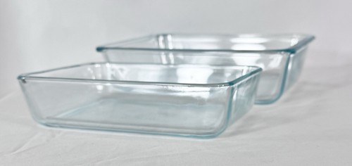 Pyrex Cooking Green Tint Glass Baking Dish 6-Cup Rectangular 7211R/7210 ...