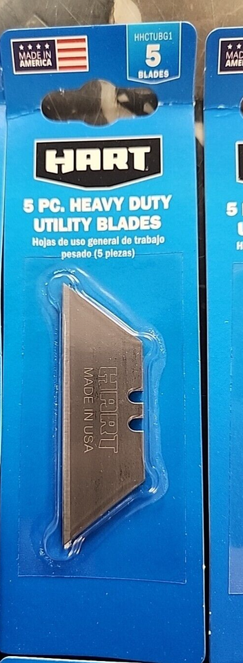 HART 5-Piece Heavy Duty Utility Knife Blade Set Lot Of 6 Total 30 ...