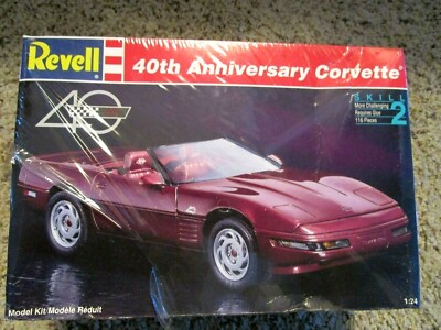 1993 Corvette 40th Anniversary Car 1/24 Scale Revell Complete Sealed ...