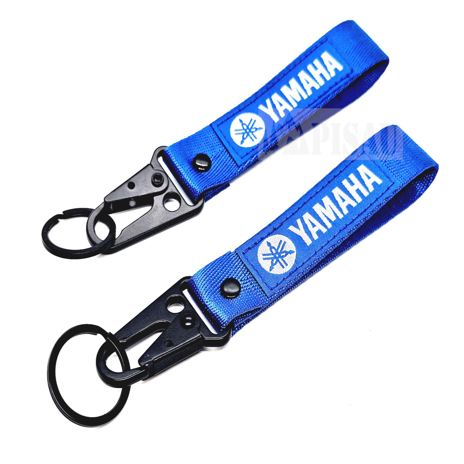 YAMAHA BLUE MotoGP keyring Motorcycle Bike keychain w/ wrist strap Car ...