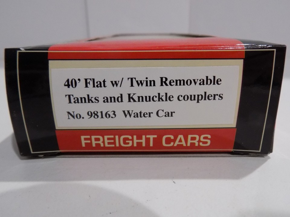 HO Model Power 40' Flat with Removable Tanks & Knuckle Couplers Water ...