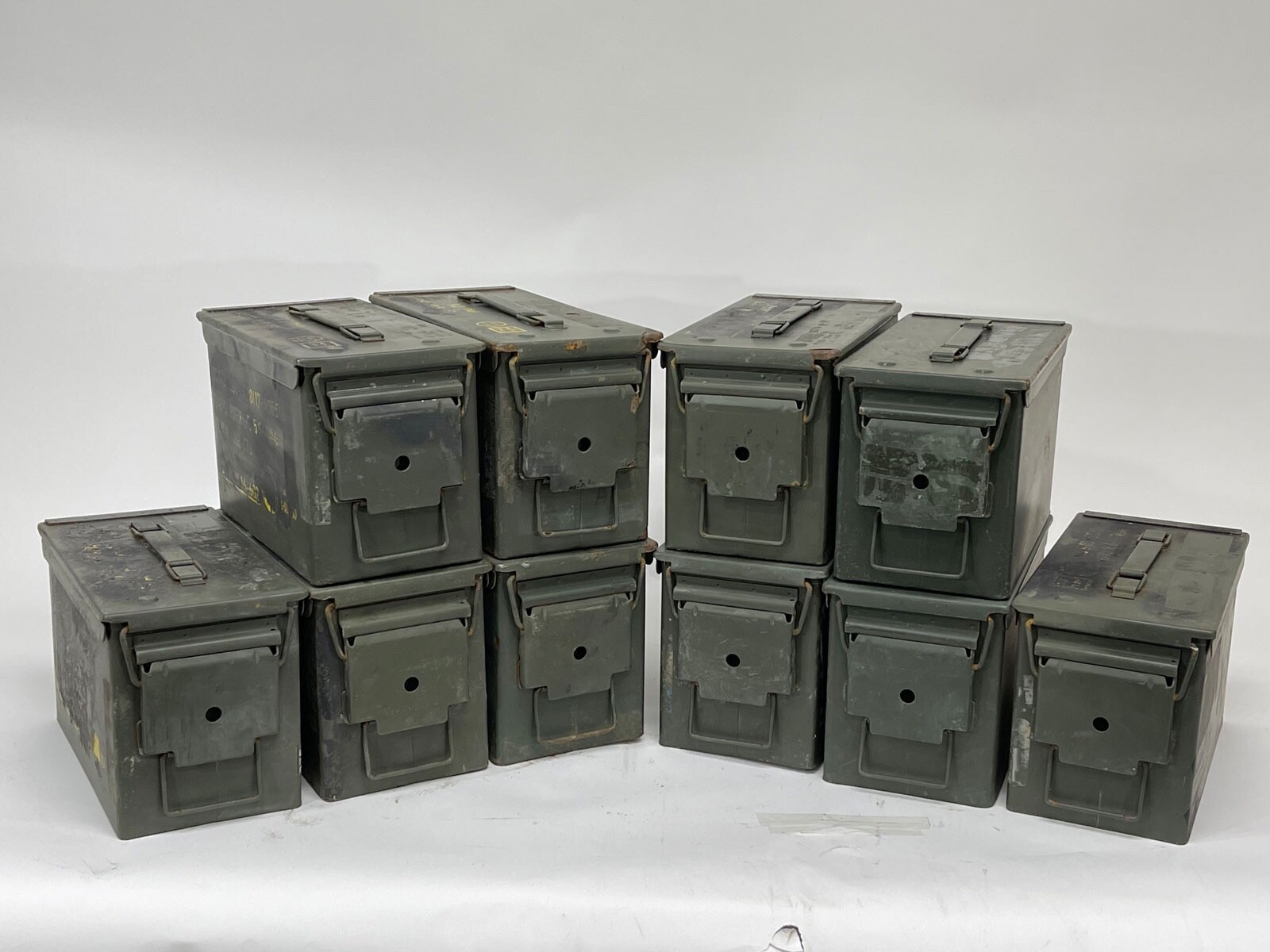 50 Cal Metal Ammo Can – Military Steel Box Ammo Storage - Used - 10 ...