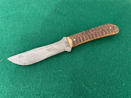 CASE TESTED XX Outers Hunting Knife 1920-40 with Green Bone scales | eBay