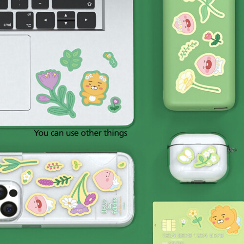 Kakao Friends Hello Tiny Anti Bacterial Sticker Case Galaxy S22 S21 S20 ...