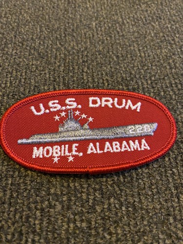 VTG USS DRUM Mobile Alabama Sew On Patch | eBay