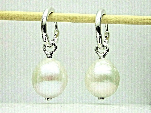 Authentic Pandora #299426C01 Freshwater Cultured Baroque Pearl Hoop ...