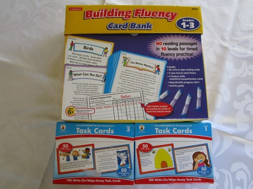 Lakeshore Learning MATH, LANGUAGE ARTS, GR. 1-3, LOT -3 SETS, TASK ...
