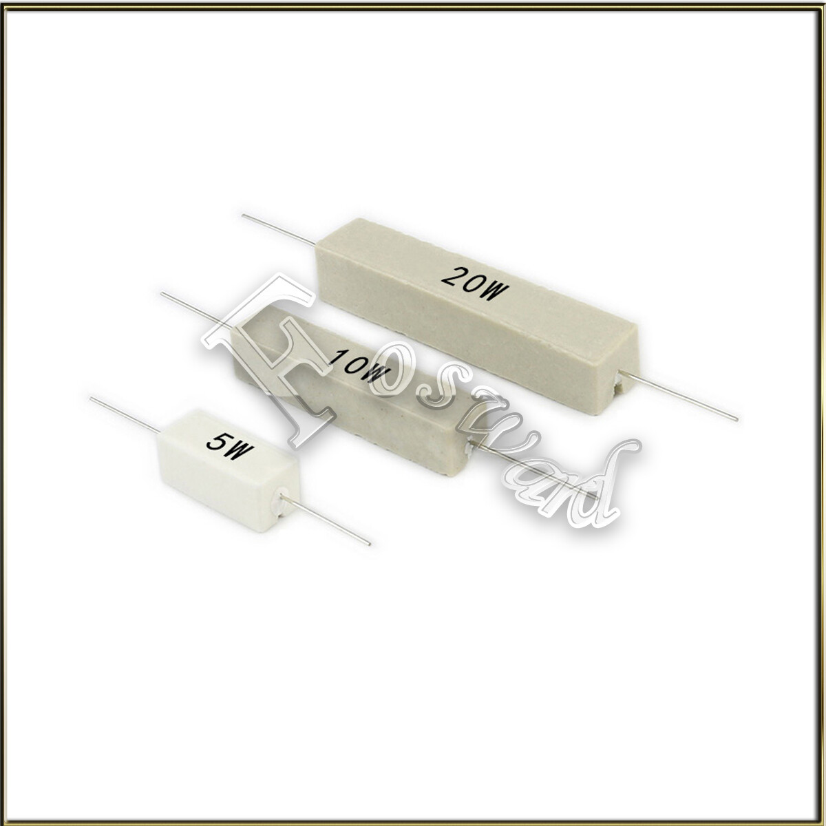 5W 20W 10 Watt Wire wound Cement Resistors Axial 0.1ohm -1K ohms ...