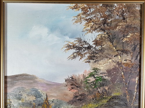 SPECTACULAR - JEAN RENNIE - OIL PAINTING ON BOARD LAKESIDE LANDSCAPE ...