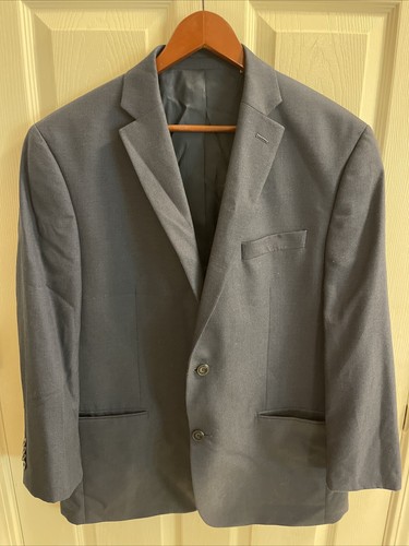 Michael Kors Men’s Size 46R Navy Blue 2 Button Blazer Jacket Sport Coat ...