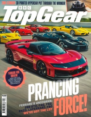 UK BBC Top Gear Magazine #399, Ferrari F80, Hypercar, Hyundai IONIQ 6, Sept 2025 | eBay