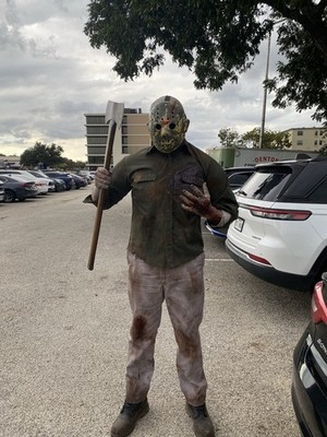 Jason Voorhees Part 5 Hallucination Costume Silicone Mask/Clothing ...