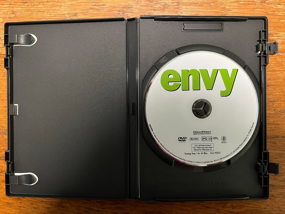 DVD "envy" Ben Stiller, Jack Black, Christopher Walken PG13 Preowned ...