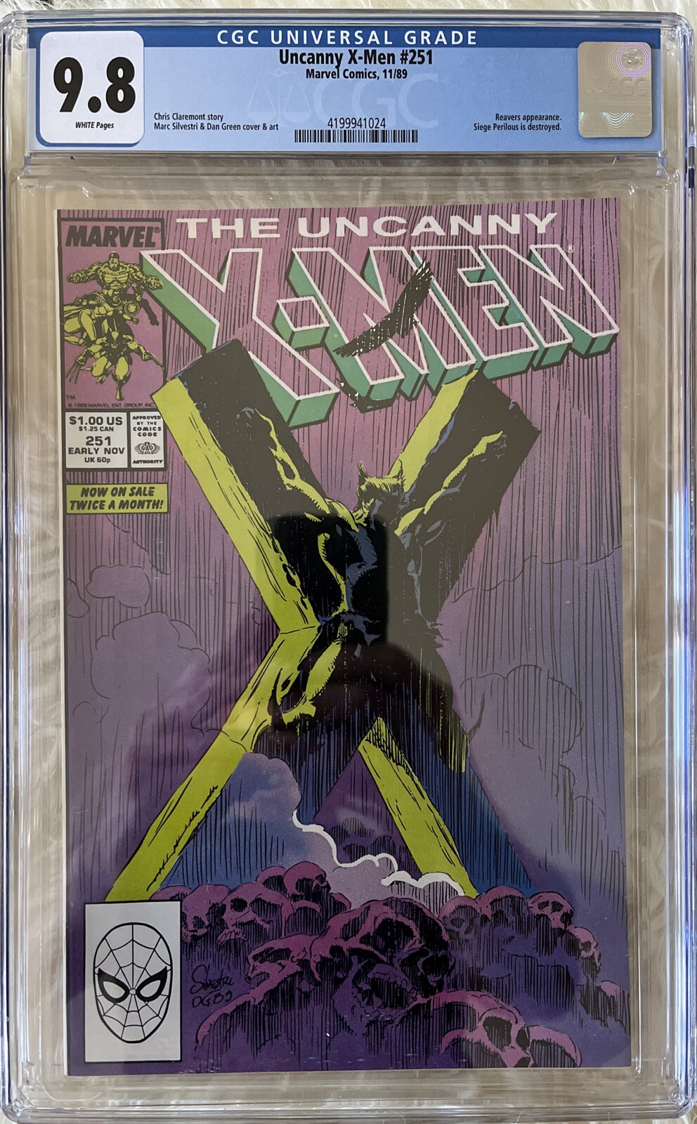 UNCANNY X-MEN #251 (Marvel Comics, 1989) CGC Graded 9.8 ICONIC ...