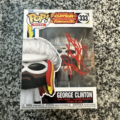 George Clinton Signed Funko Pop Parliament Funkadelic #333 Autograph ...