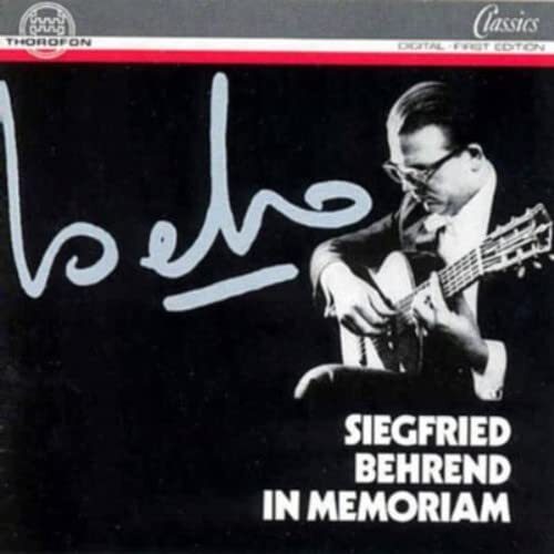 VARIOUS ARTISTS Siegfried Behrend in Memoriam (CD) (UK IMPORT ...