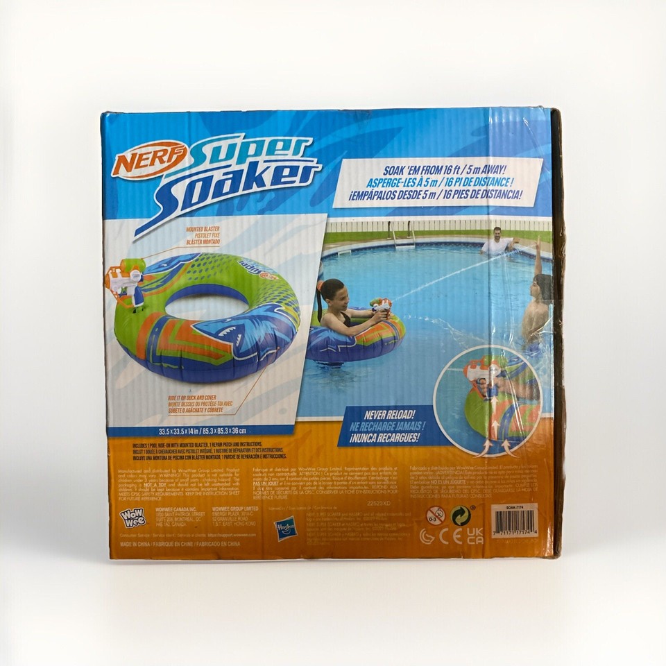 NEW Nerf Super Soaker Hydro Battle Ride-On Cruiser – Inflatable Pool ...